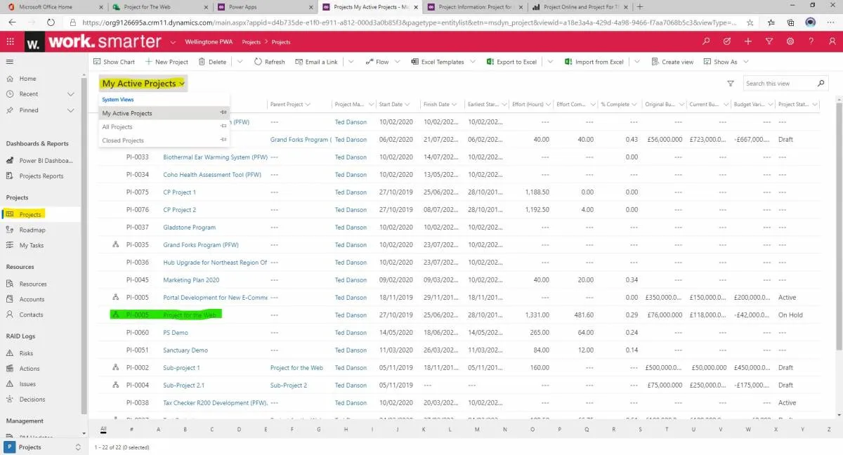 Extend Microsoft Project for The Web with Power Apps - Wellingtone