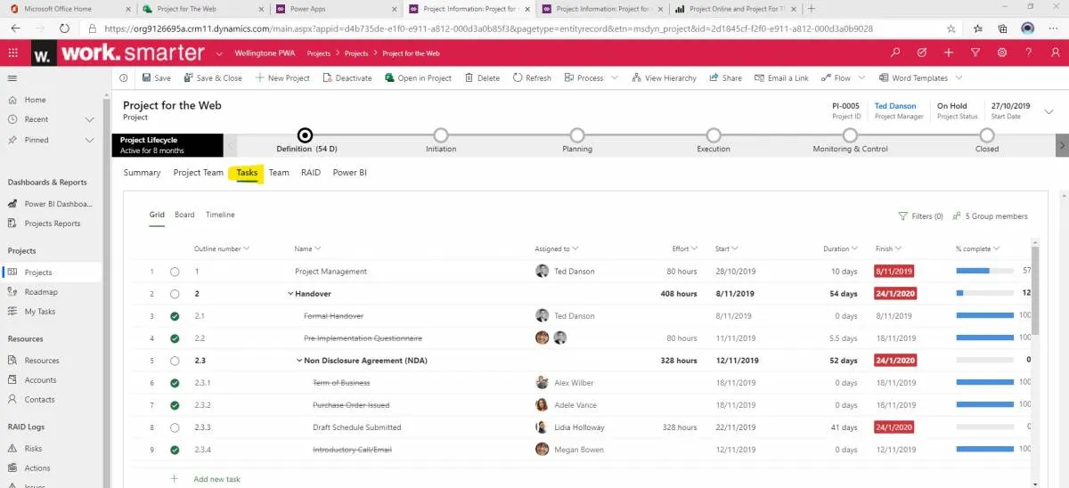 Extend Microsoft Project for The Web with Power Apps - Wellingtone
